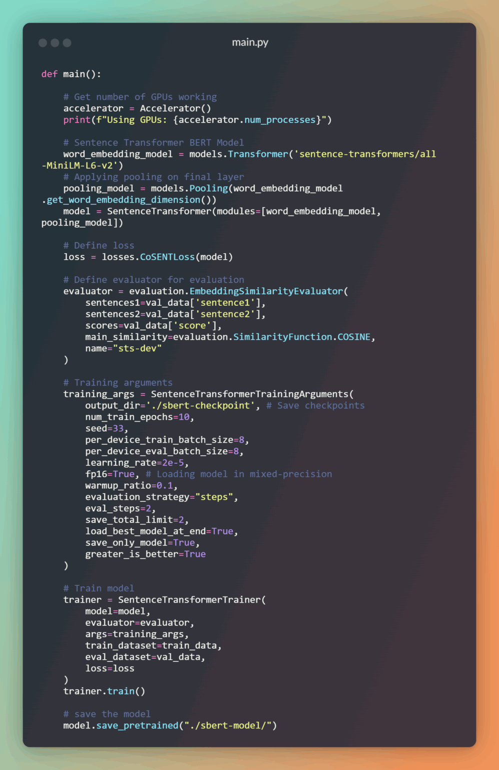 Fine-Tuning Sentence Transformers for Embedding Search